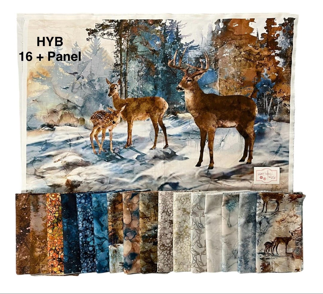 Highland View HALF YARD Bundle + Panel! - 16 Hy's + 30" X 43" Panel ...