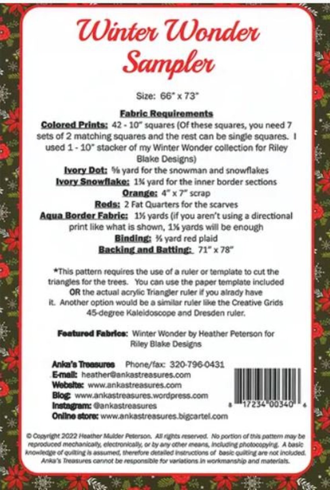 Winter Wonder Sampler Quilt PATTERN Winter Wonder Designed - Etsy