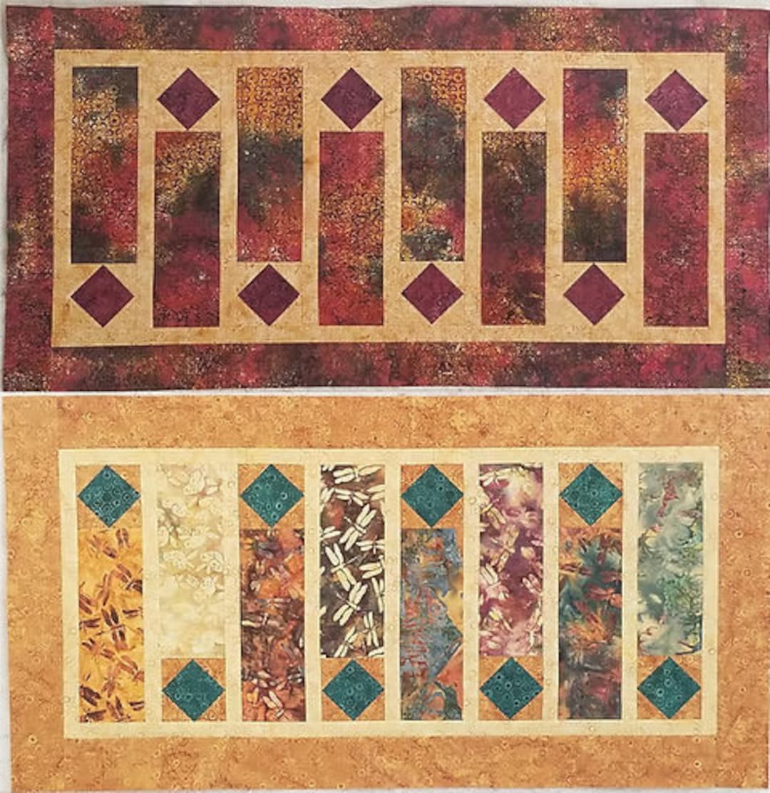 Punctuated Table Runner - Quilt PATTERN - by Quilting Renditions ...