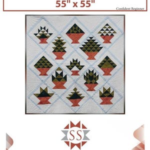Sarah's Succulents - Quilt PATTERN - by Sarah's Softies - 55" X 55 ...