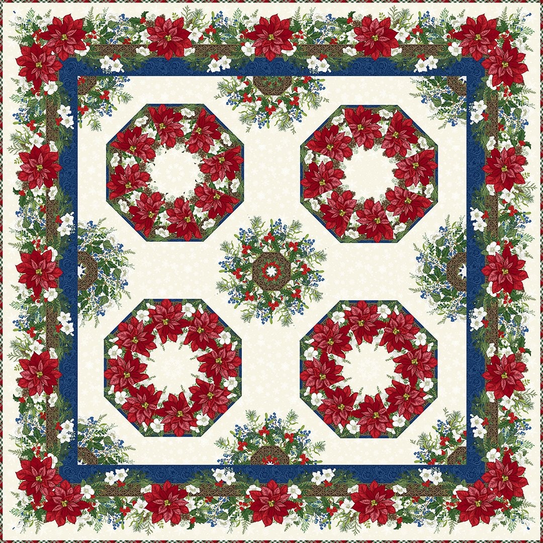 Winter Blooms - Kaleidoscope Quilt KIT - Jason Yenter - in the ...