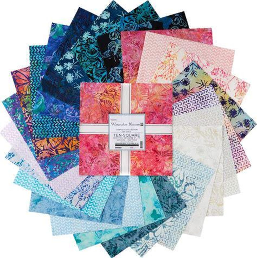 Floral Fantasy - Artisan Batiks - Layer Cake - (42) 10" Squares ...