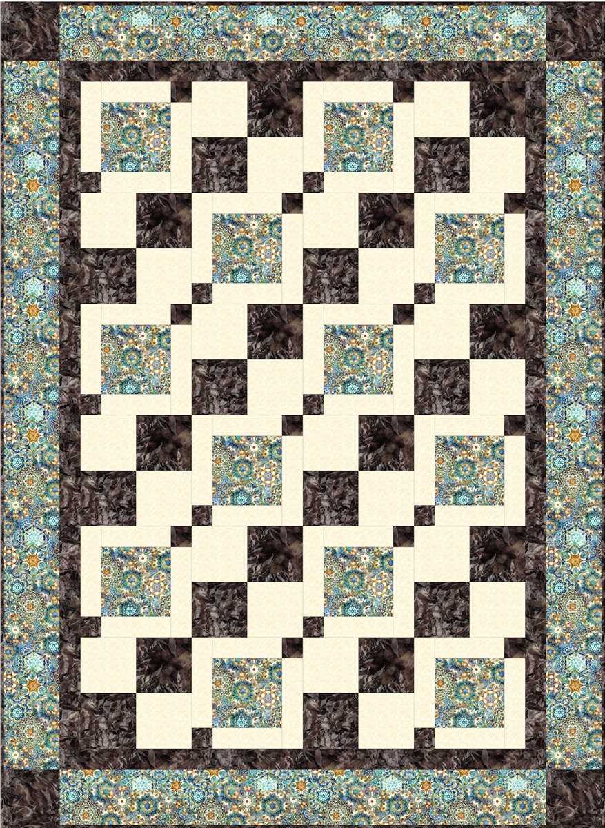 Urban Chic - 3 Yard Quilt Pattern - by Fran Morgan of Fabric Cafe - 43 ...