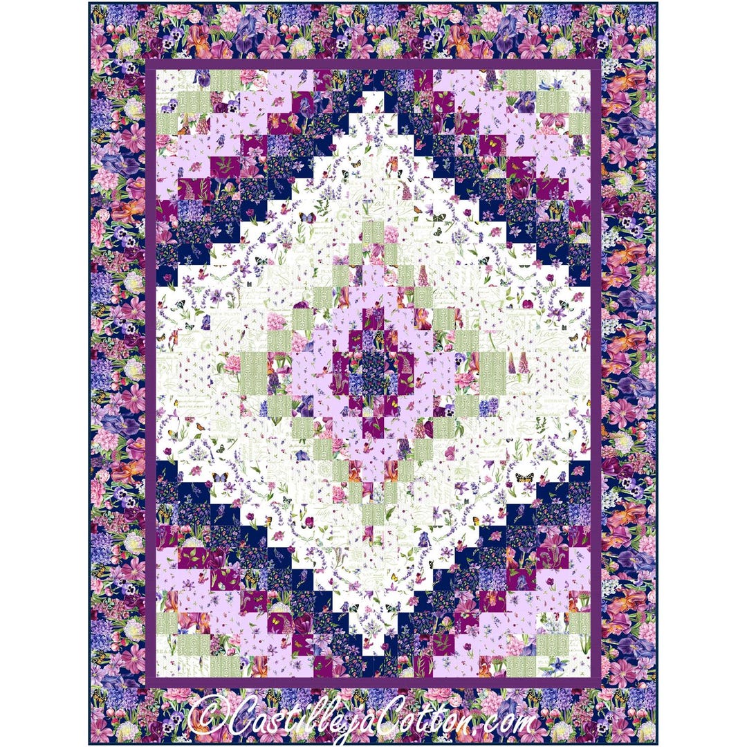 Bargello Garden - Quilt PATTERN - by Castilleja Cotton - Features ...