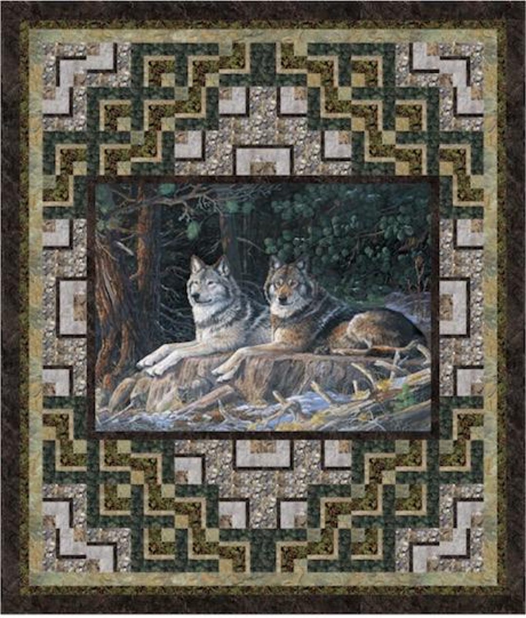 Forest Still Life - Quilt PATTERN - Pine Tree Country Quilts - 2 Sizes ...