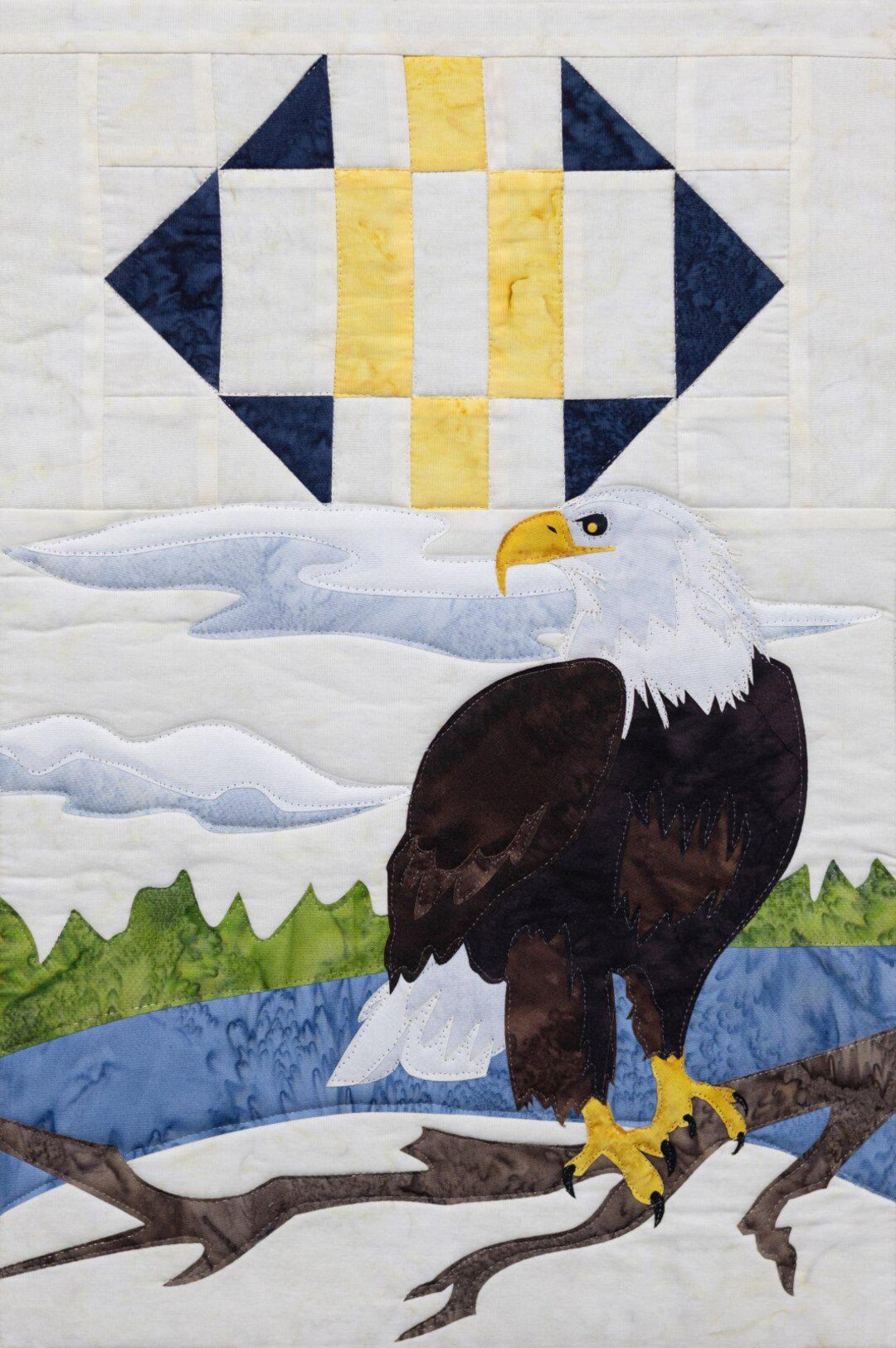 The Last Frontier Collection - Bald Eagle Pattern by Marie Noah - Block ...