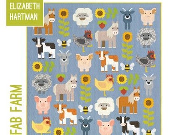 Fab Farm Quilt Pattern by Elizabeth Hartman - Etsy
