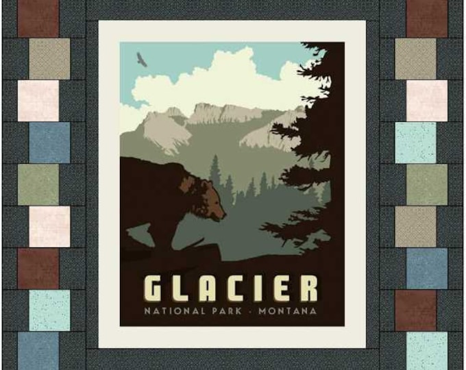 Glacier National Park Quilt KIT - Features National Parks Panel by ...