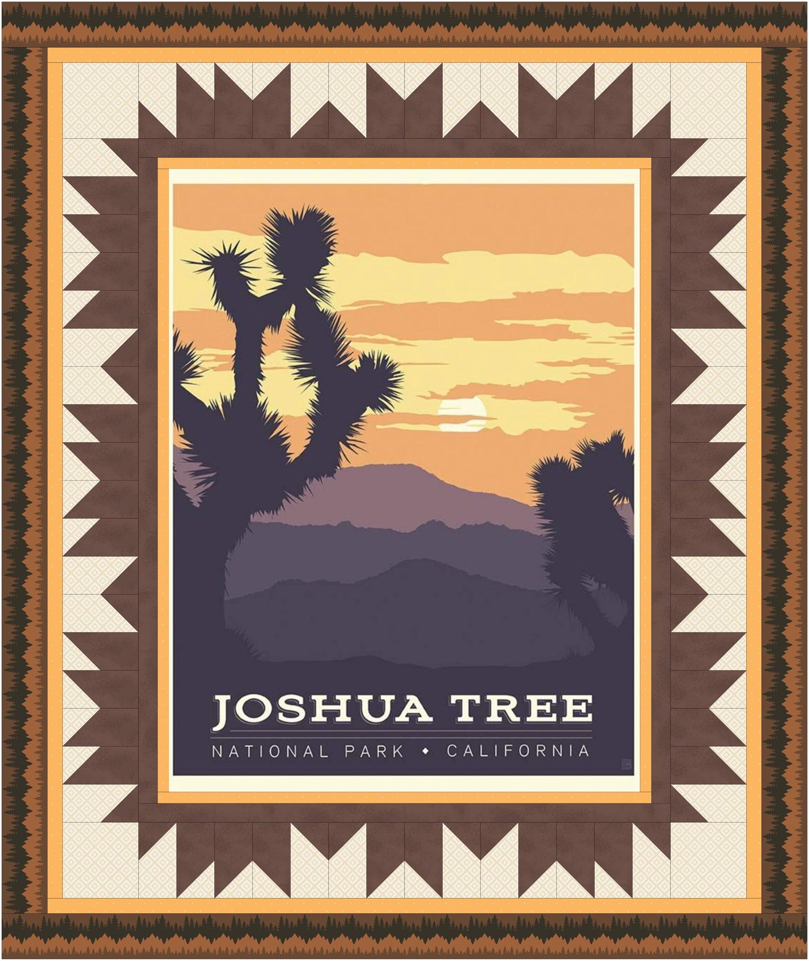 Joshua Tree Quilt KIT - Features National Parks Panel by Riley Blake ...