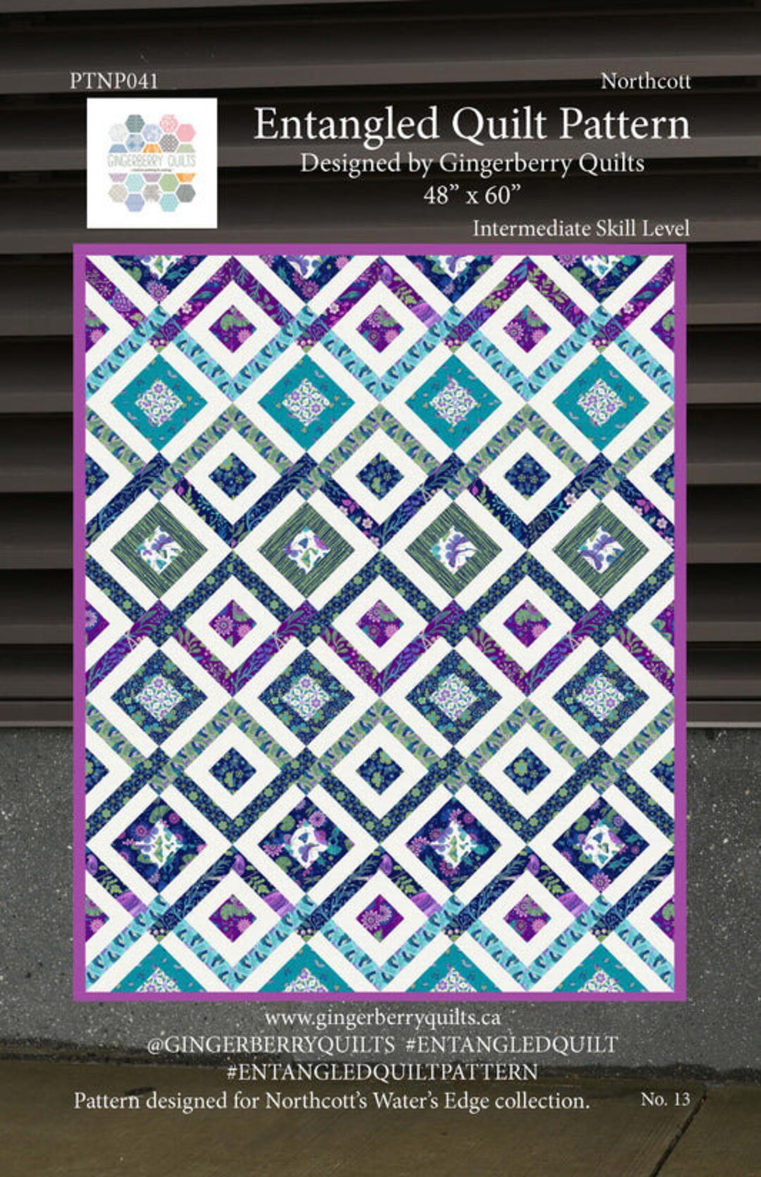 Entangled - Quilt PATTERN - by Gingerberry Quilts - Featuring Water’s ...