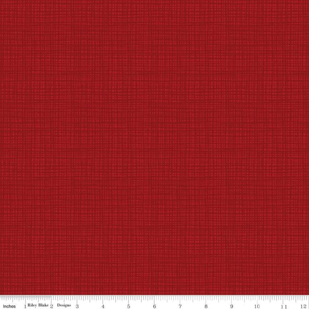 Texture - Barn Red Tonal Sketched Irregular Grid - per Yard - by Sandy ...