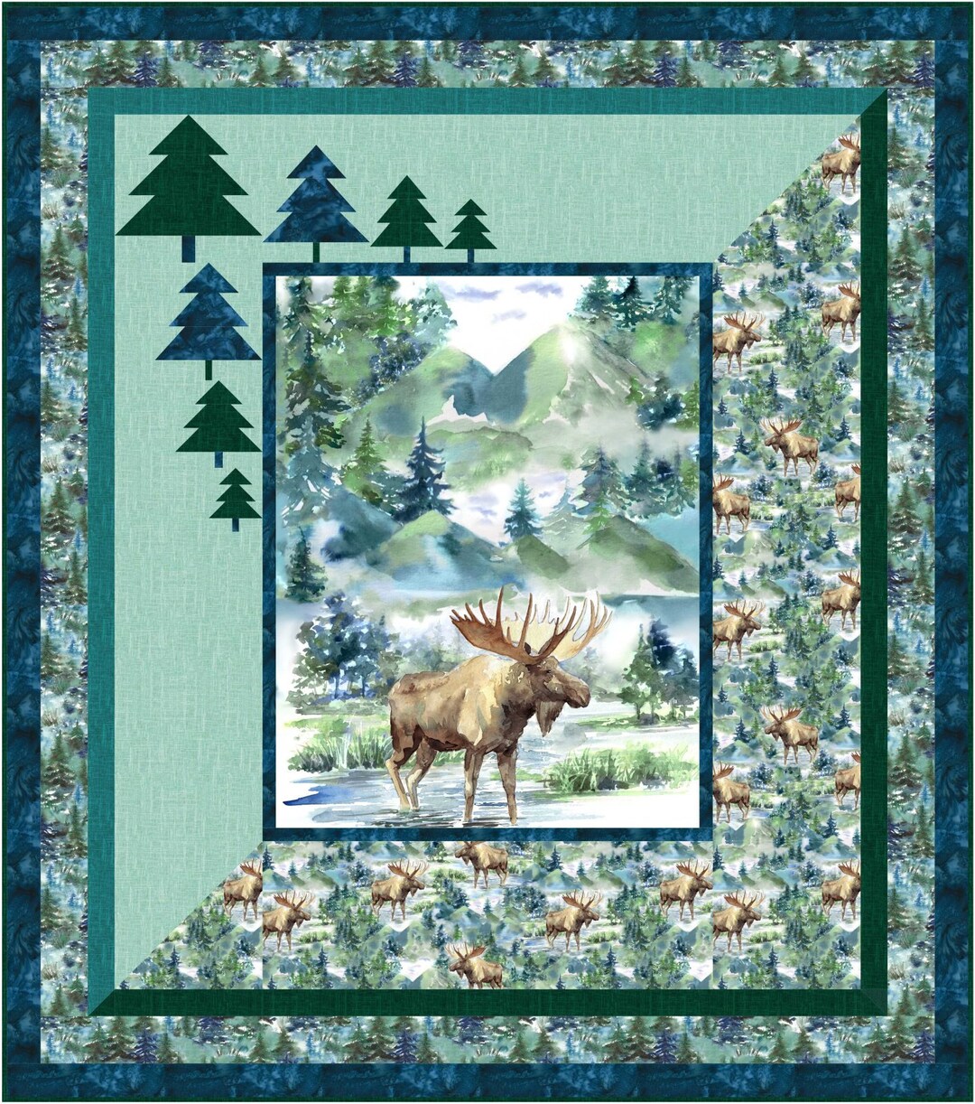 Trail Mix - Quilt PATTERN - by the Fabric Addict - Large Throw/twin ...