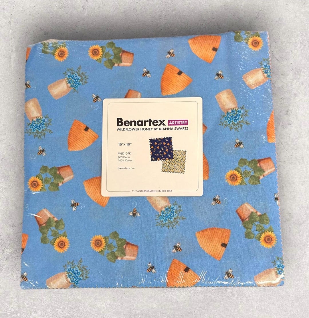 Wildflower Honey - Layer Cake - (42) 10" Squares - Stacker - Bees - by ...