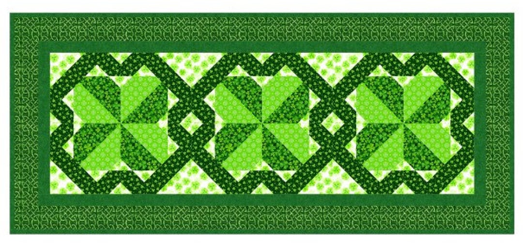 Lucky You Are - Quilt PATTERN - Table Runner (23" X 53") and Placemats ...