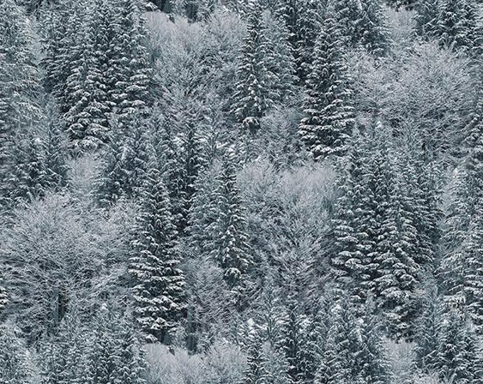 Off the Grid - Trees - Yardage - Hoffman Fabrics - Winter, Digital ...