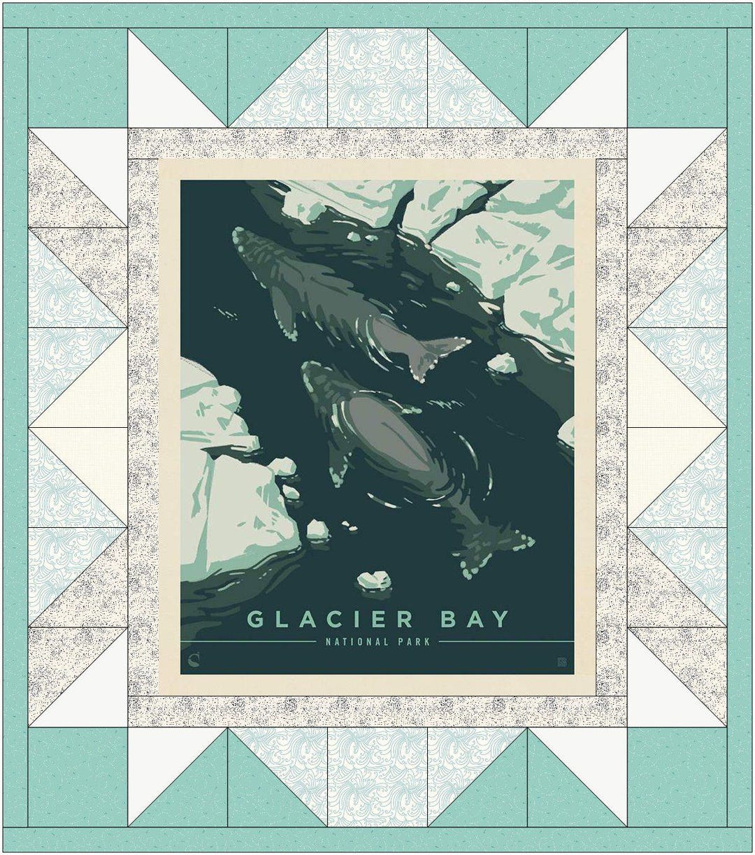 Glacier Bay National Park Quilt KIT - Features 36" National Parks Panel ...