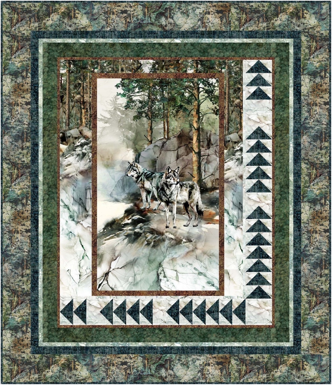 In the Wild - Quilt PATTERN - by the Fabric Addict - 62” X 72" Quilt ...
