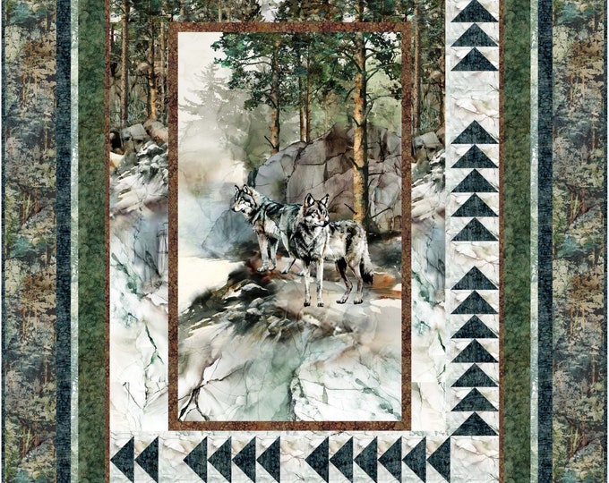 In the Wild - Quilt PATTERN - by the Fabric Addict - 62” X 72" Quilt ...