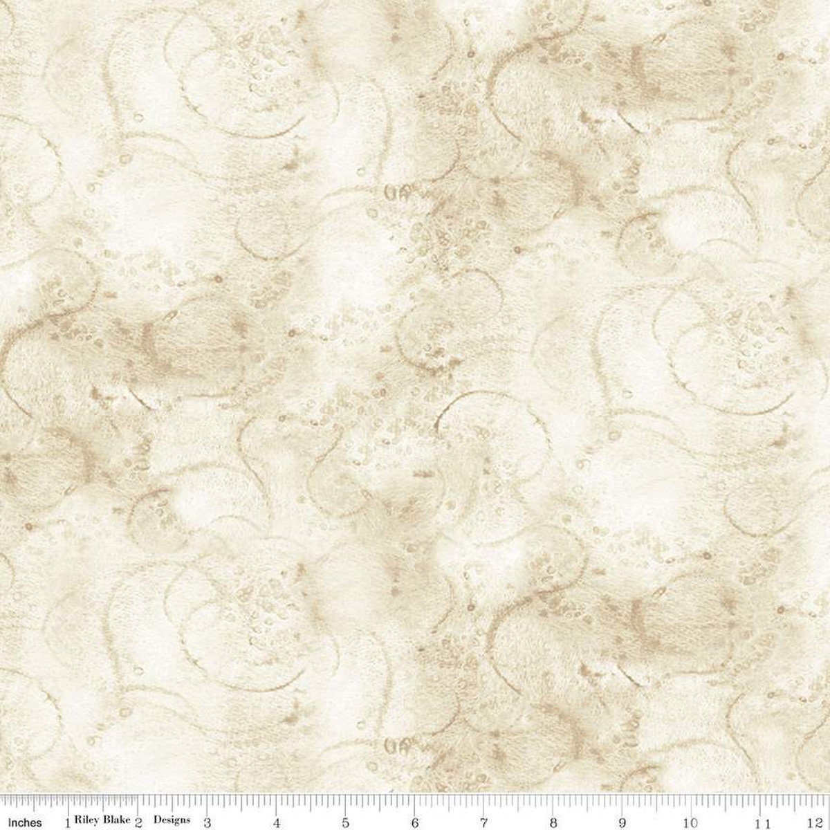 Painter's Watercolor Swirl Parchment - per Yard - by J. Wecker Frisch ...