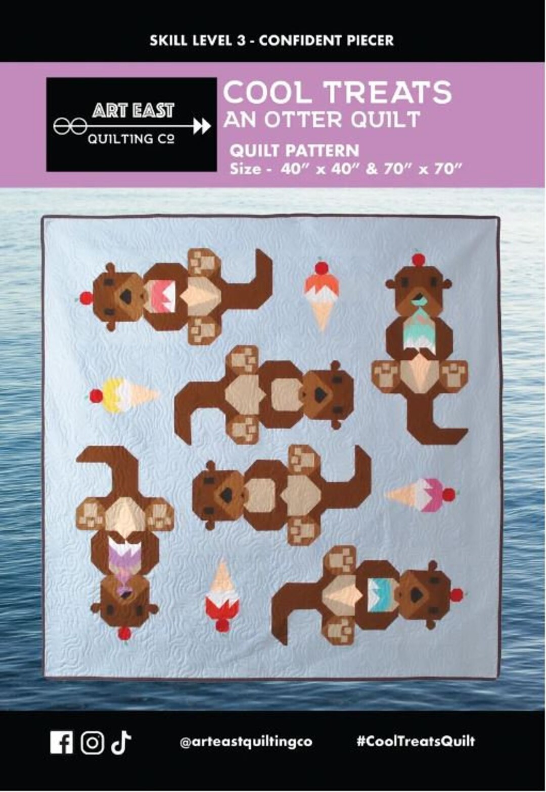 Cool Treats - an Otter Quilt Pattern Booklet- by Art East Quilt Company ...