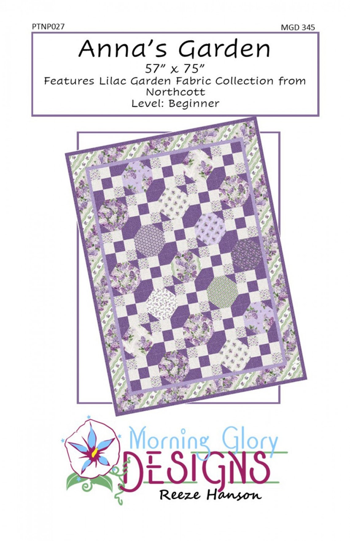 Anna's Garden - Quilt PATTERN - by Morning Glory Designs - Reeze Hanson ...