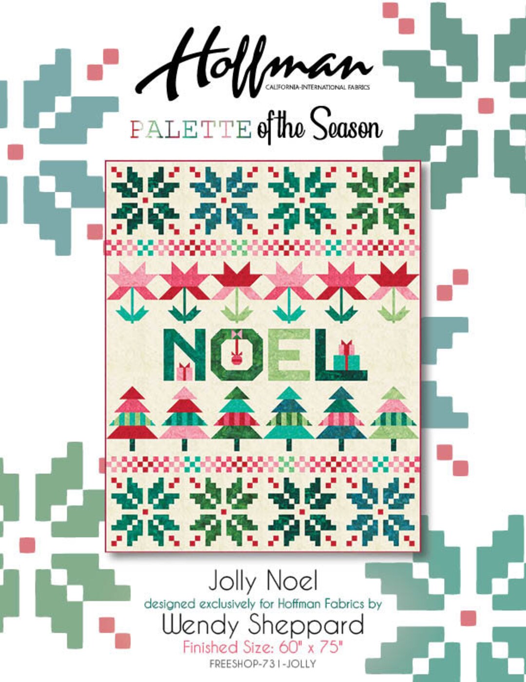 Jolly Noel 2022 Winter Palette of the Season Quilt KIT Featuring 1895 ...