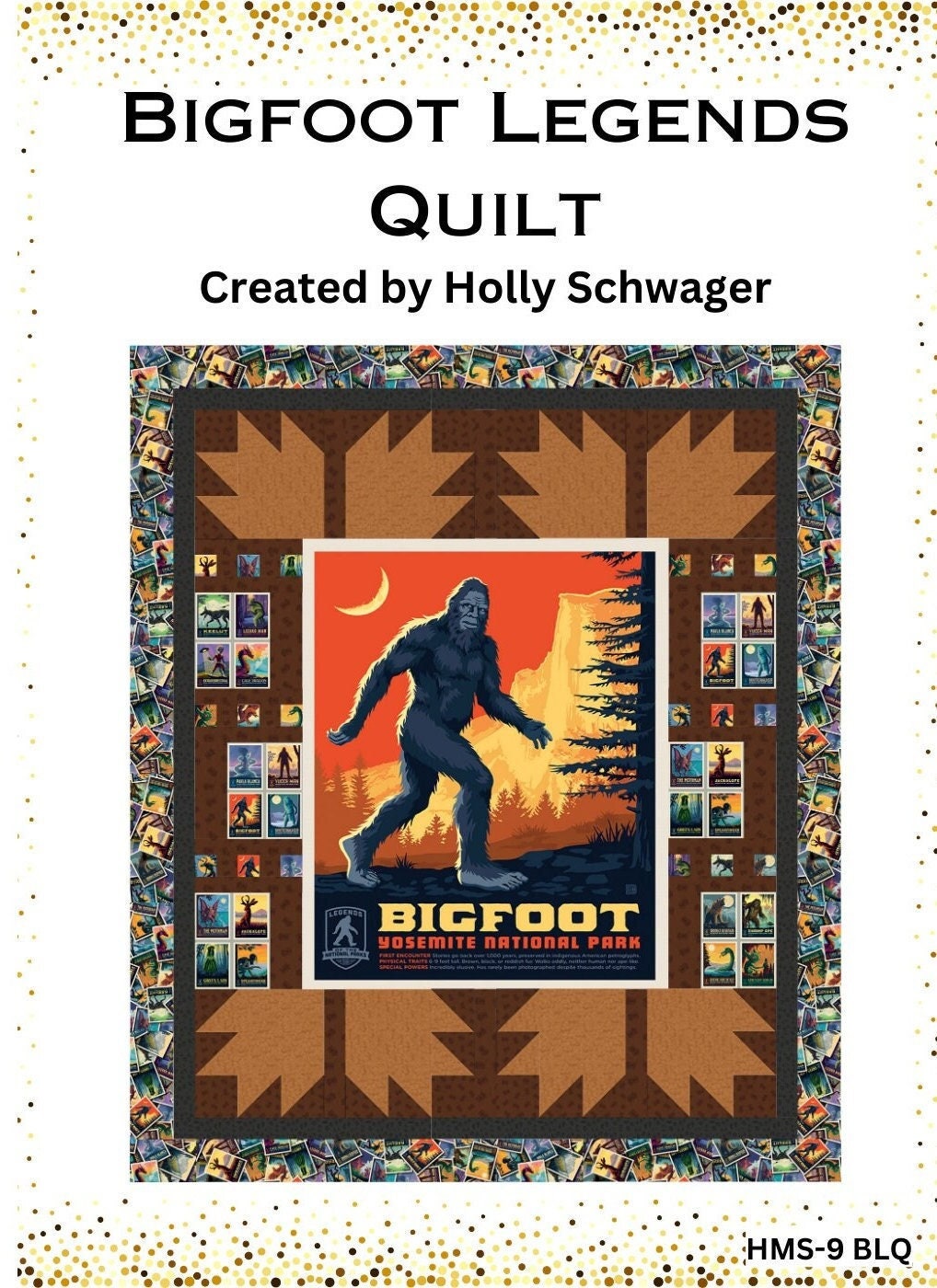 DIGITAL DOWNLOAD - Bigfoot Legends Quilt PATTERN - by Holly Schwager ...