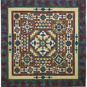 Gemstone - Quilt PATTERN - by Wing and a Prayer - Finished Size- Queen ...