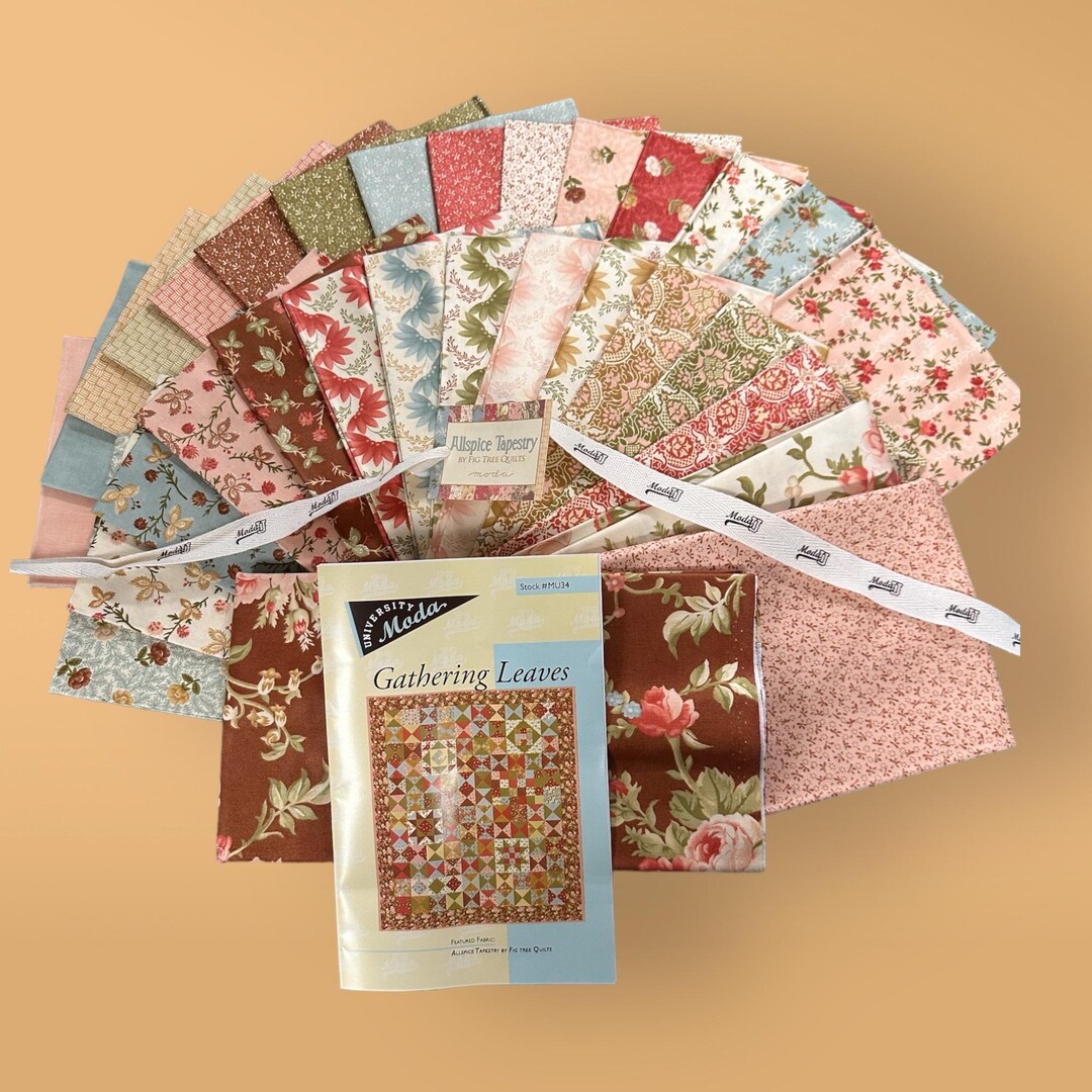 Gathering Leaves - Vintage Quilt KIT - by Moda University - 69" X 80 ...