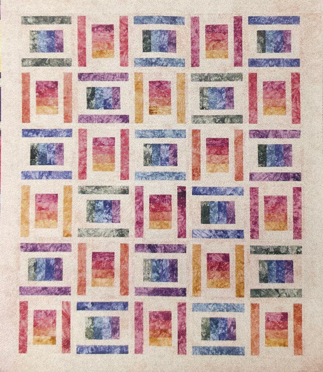 Spoolin' Around Queen Size Quilt KIT - Starr Designs- Hand Dyed Fabrics ...