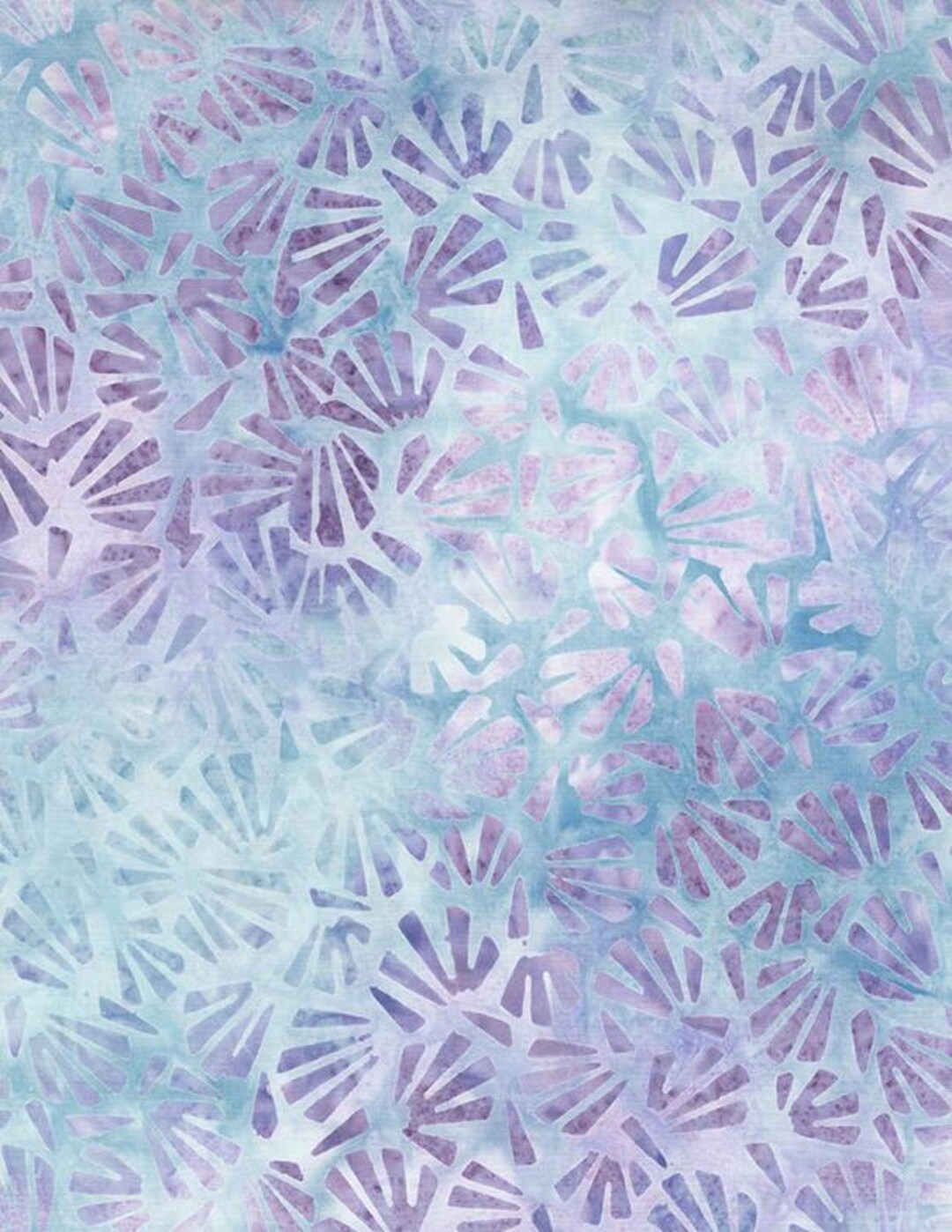 Violet Crush Batiks - Purple & Blue Fans- Yardage - Wilmington Prints ...