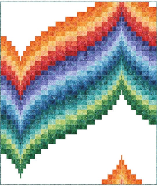 Cosmic Wave Quilt PATTERN by Patti's Patchwork - Etsy