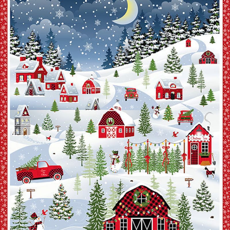 Christmas Fabric Panels - Etsy