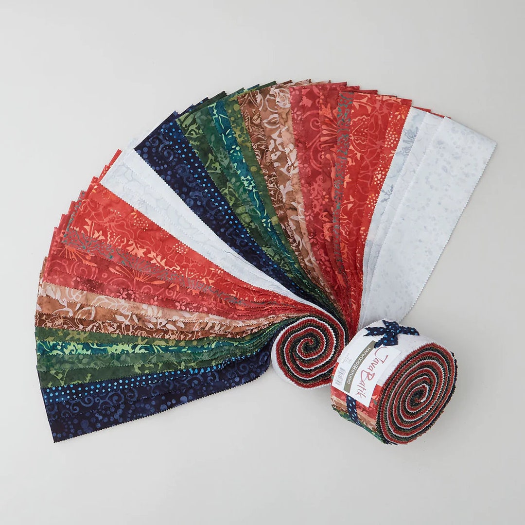 Java Batiks Holiday Strips - Jelly Roll - (40) 2.5" Strips - by Maywood ...