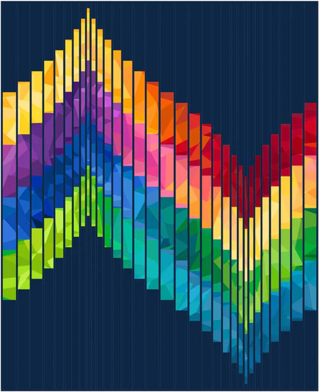 Fractal - Quilt PATTERN - by Patti's Patchwork - Bargello - Multiple ...