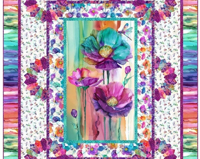 Dragonfly Flower Quilt PATTERN by Windmill Quilts Features Dragonfly ...