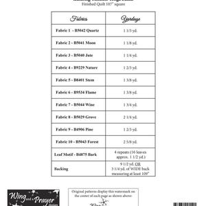 Forest Floor - Quilt KIT - by Wing and a Prayer - Finished Size - King ...