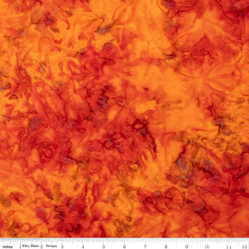 Orange Batik Fabric - Etsy