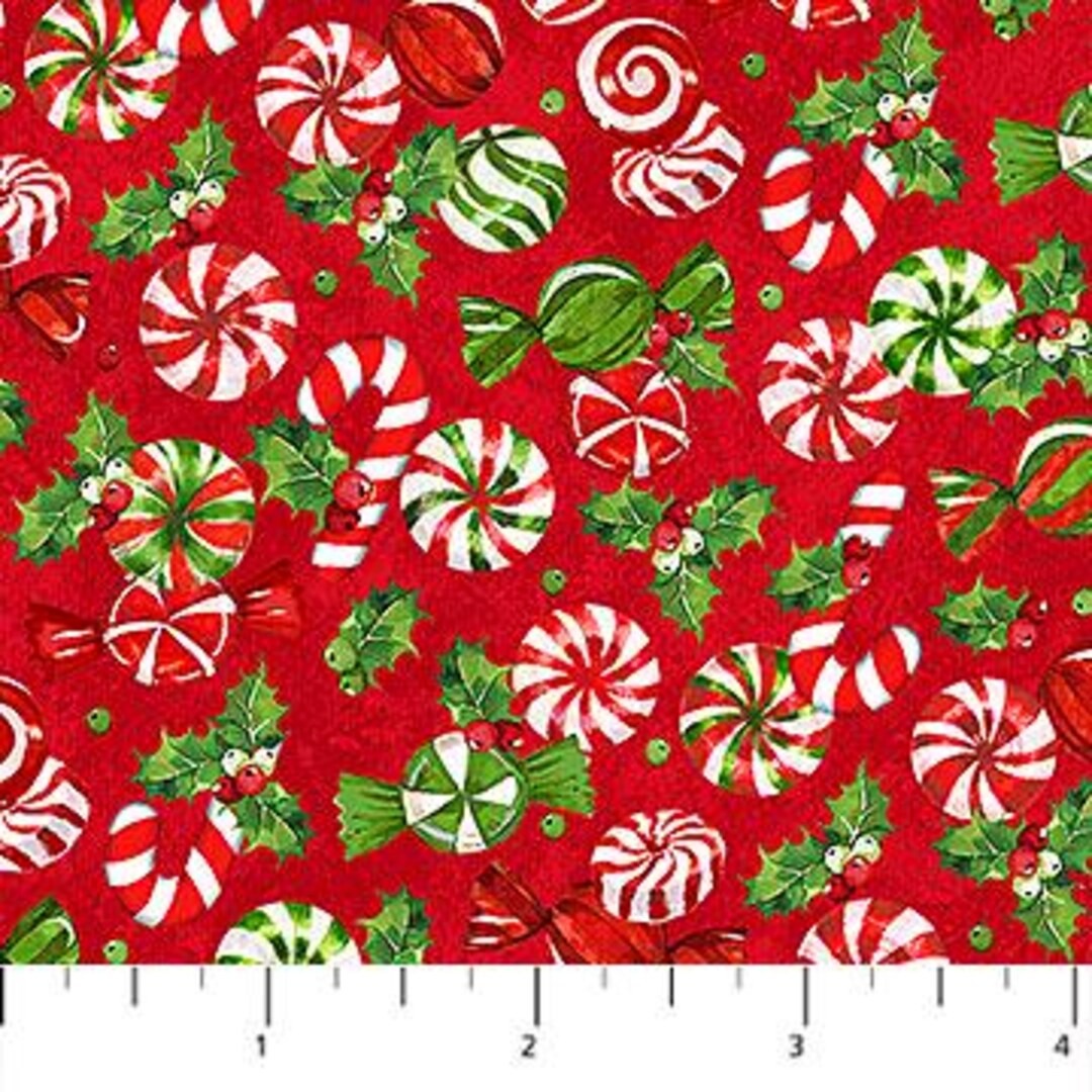 Sugar Coated - Red Multi Candy, by Deborah Edwards for Northcott ...