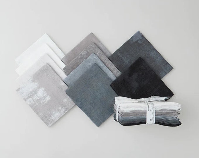 Grunge Silver Linings - Fat Quarter Bundle - 10 Fqs - by Basic Grey for ...