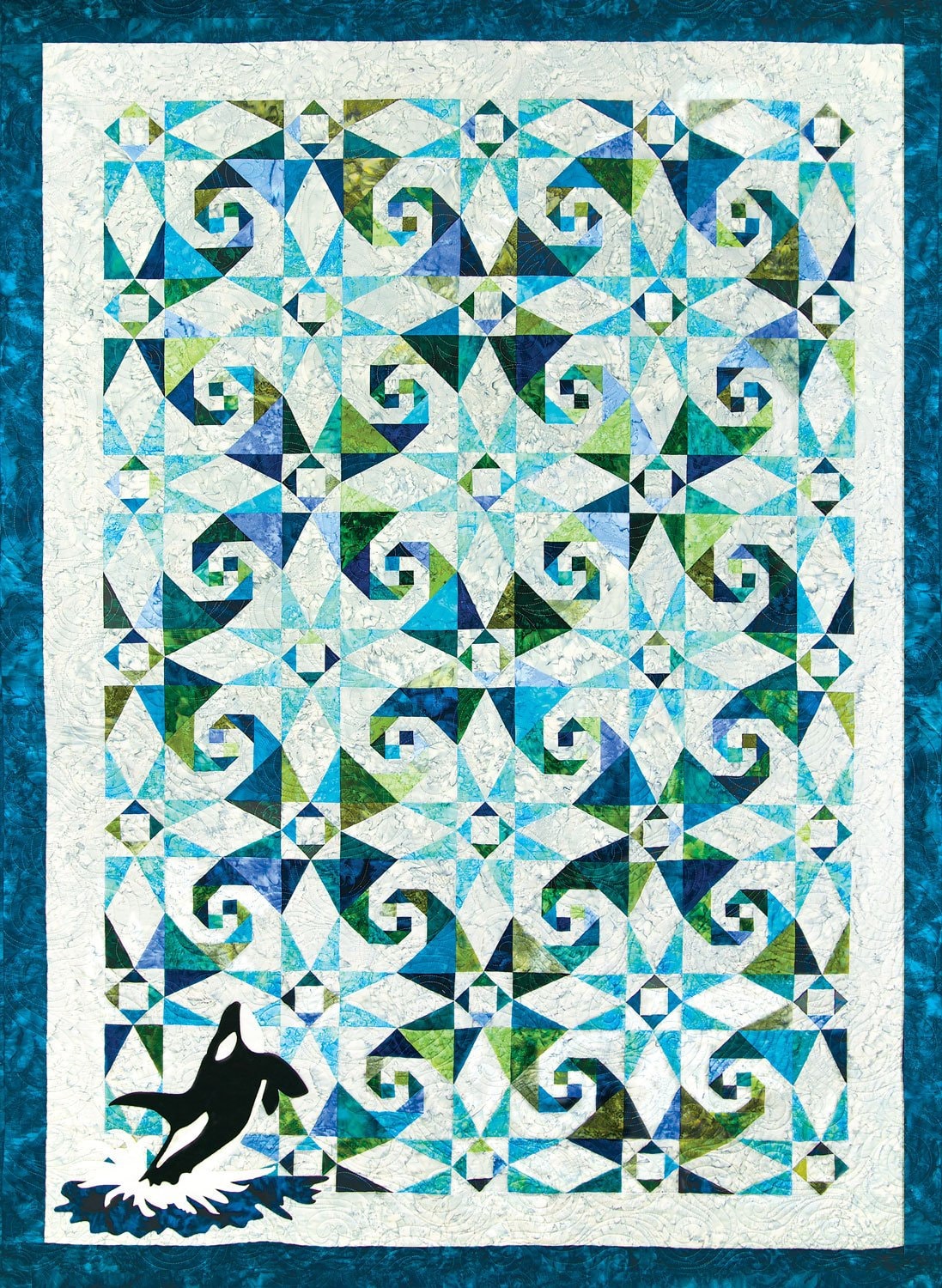 Orca at Sea PATTERN - by Marie Noah at Northern Threads - Multiple ...