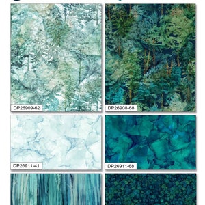 Cedarcrest Falls Pale Blue Ink Texture Yardage by Deborah Edwards ...