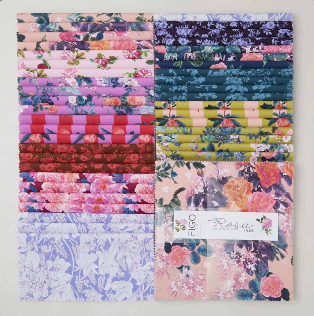 Rosa Tiles - Layer Cake - (42) 10" Squares - Stacker - by Adriana ...