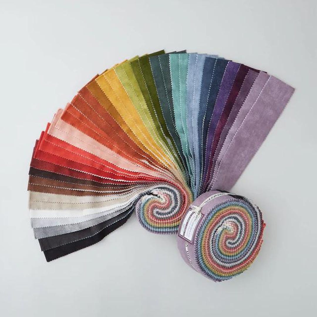 Woolies Flannel - Colorwash - (40) 2.5" Strips - Jelly Roll - by Bonnie ...