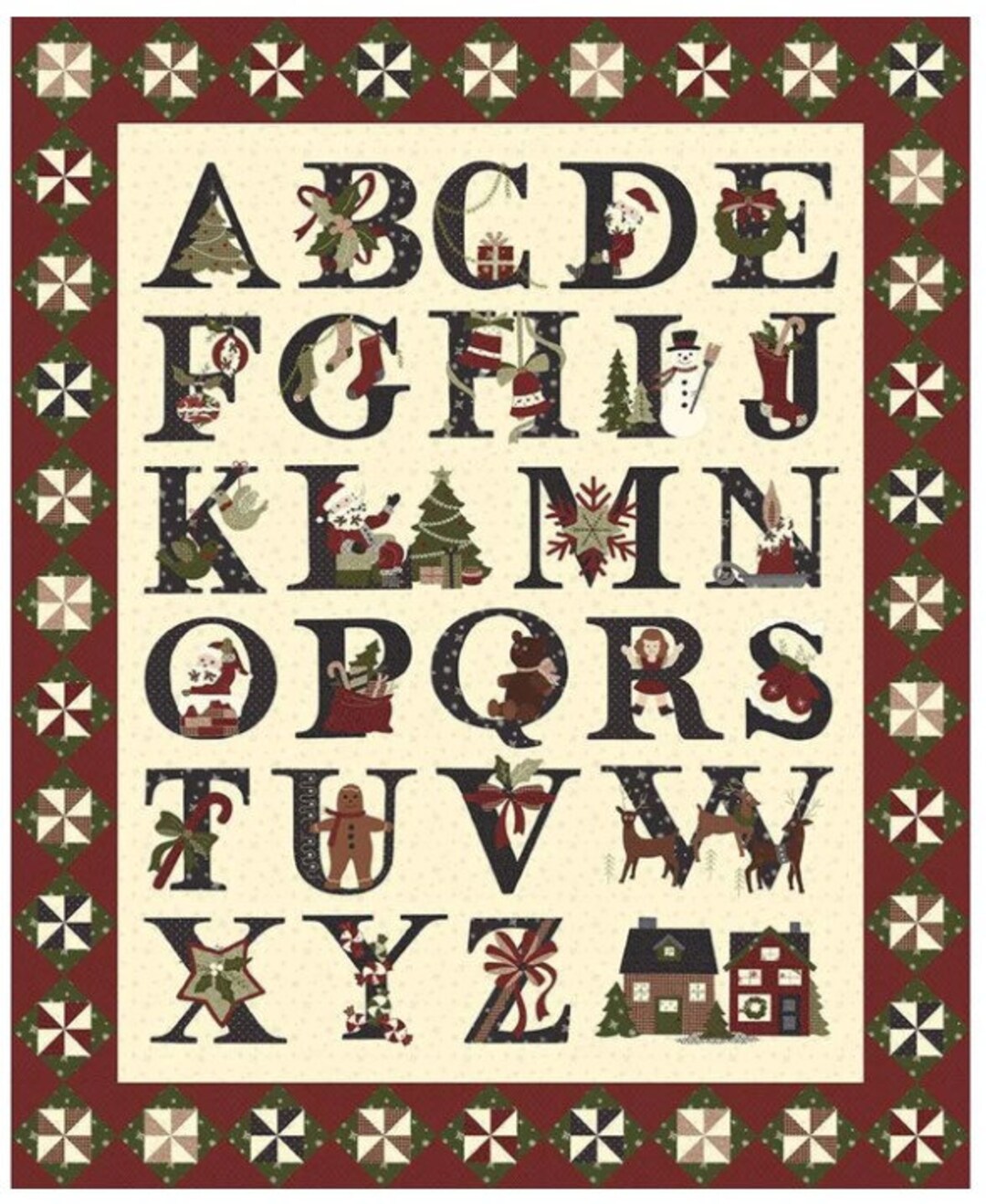 Christmas Alphabet Puzzle - 20" X 27" - 1000 Pieces - by Stacy West of ...