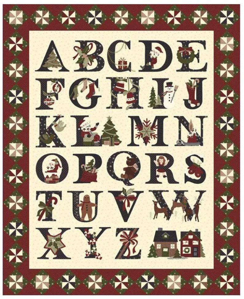 Christmas Alphabet Puzzle - 20" X 27" - 1000 Pieces - by Stacy West of ...