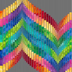Fractal - Quilt PATTERN - by Patti's Patchwork - Bargello - Multiple ...
