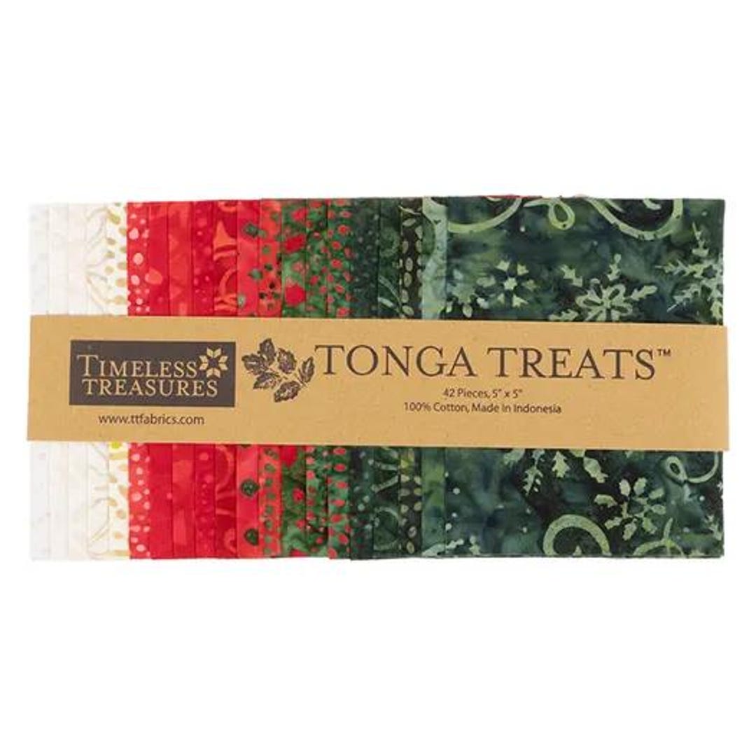 Tonga Treats Batiks - Festive Minis - Charm Pack - (42) 5” Squares - 5 ...