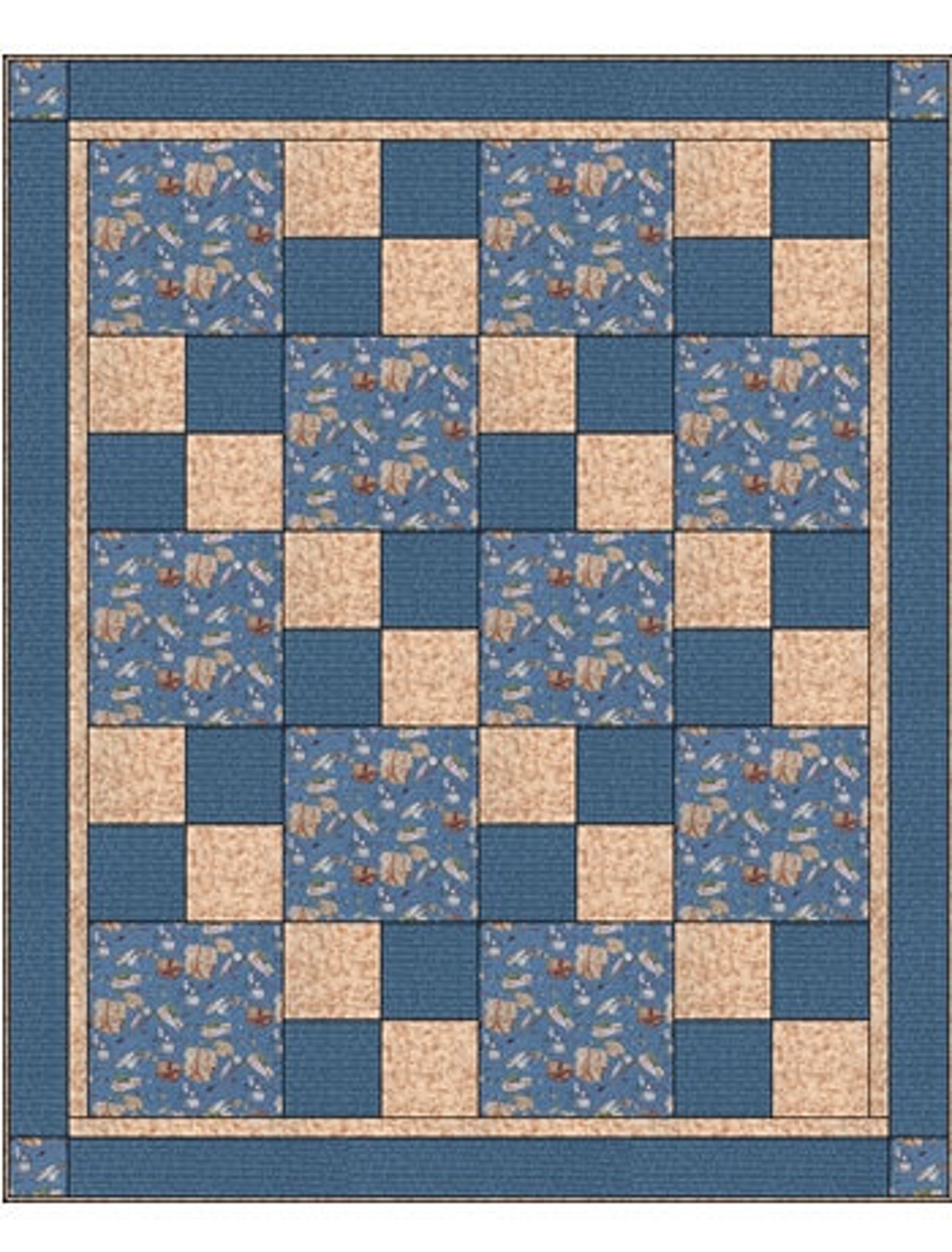 Sew Quick 3 Yard Quilt Pattern - by Fran Morgan of Fabric Cafe - 091124 ...