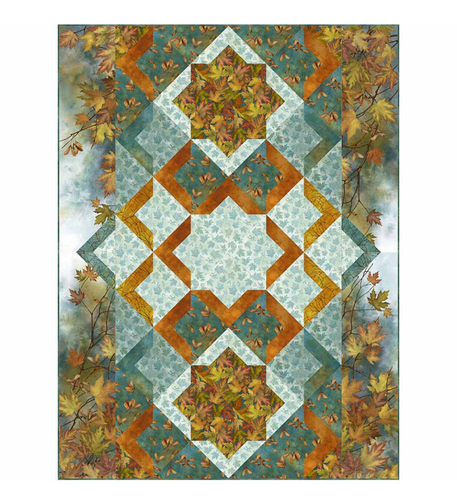 Windswept -quilt Pattern - PTN3141 - by Quiltfox Design - Size: 60" X ...